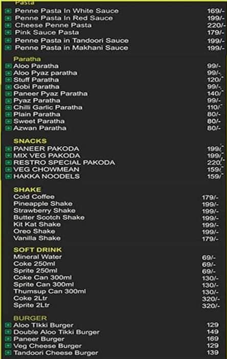 Menu of Chicken Wale Bhai Jaan, Azadpur, New Delhi