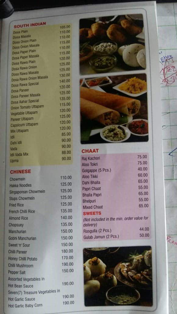 Aahar Menu, Menu for Aahar, Civil Lines, Agra - Zomato