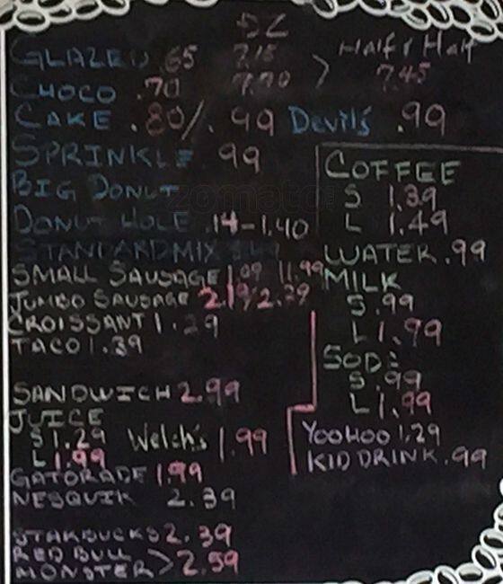 Menu at JC Donuts, Dallas, Lemmon Ave