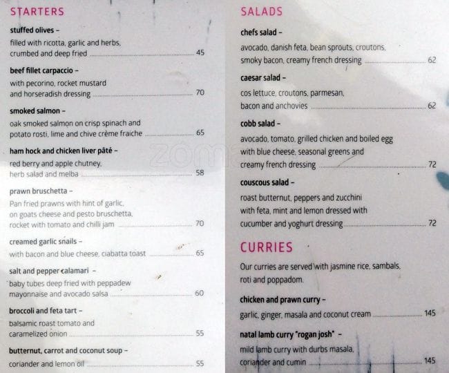 Menu at Magnolia Restaurant & Cocktail Lounge, White River