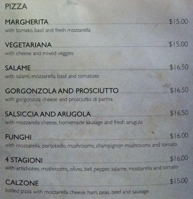 Menu at Aldo's Cafe, Los Gatos, 440 N Santa Cruz Ave