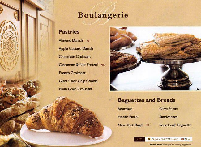 Menu at Château Gâteaux desserts, Pretoria, 69