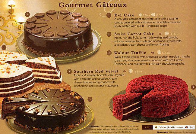 Menu at Château Gâteaux desserts, Pretoria, 69