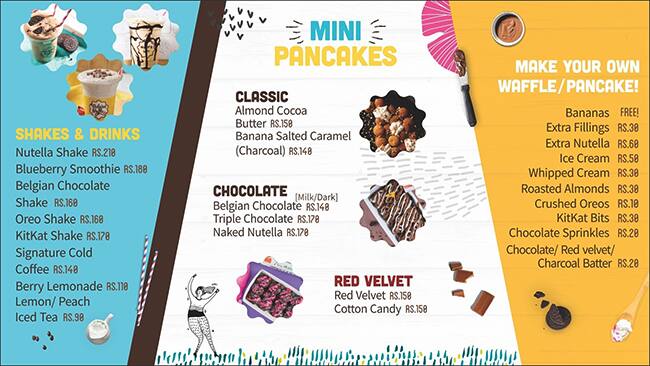 Menu at The Belgian Waffle Co., Jaipur, 69/365, Sector 6, Madhyam Marg ...