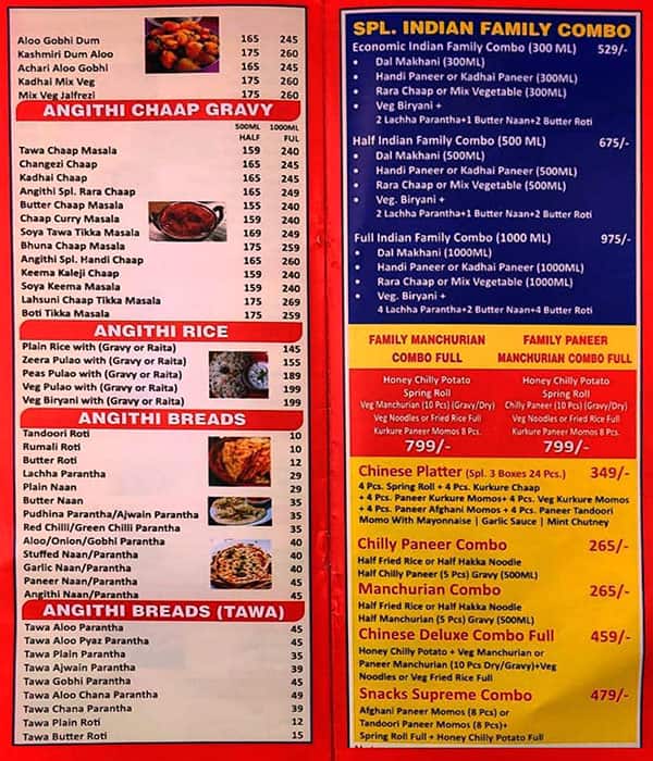 Menu at Chinese Veg Crunch By Punjabi Angithi, Gurugram Rural