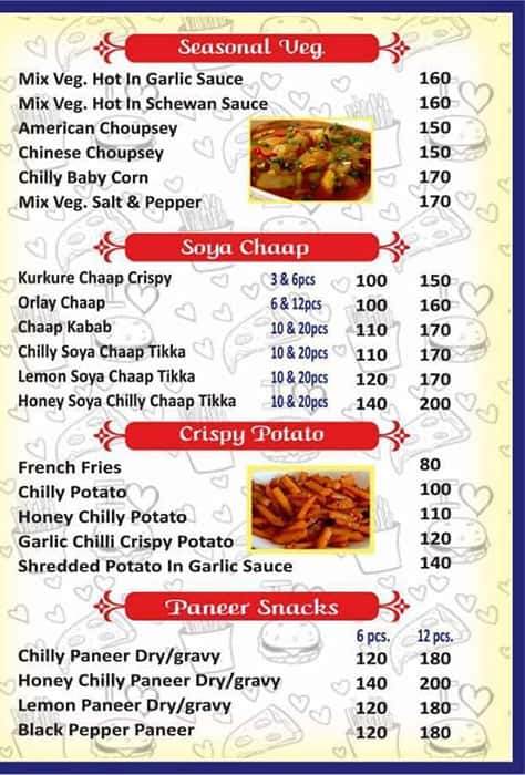 Menu at Chinese Veg Crunch By Punjabi Angithi, Gurugram Rural
