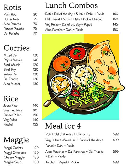 Menu of Gogo Desi, RA Puram, Chennai