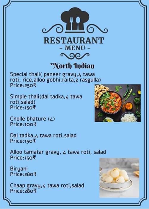 Menu of Apna Restaurant, Mohan Nagar, Ghaziabad