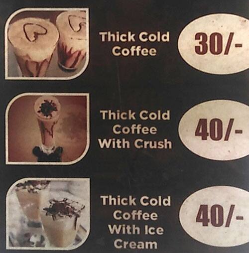 Menu of Delight Coffee House, Erandwane, Pune