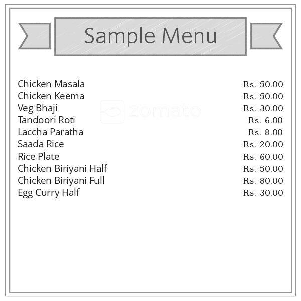 Menu of Hotel Aphan, Mira Road, Mumbai