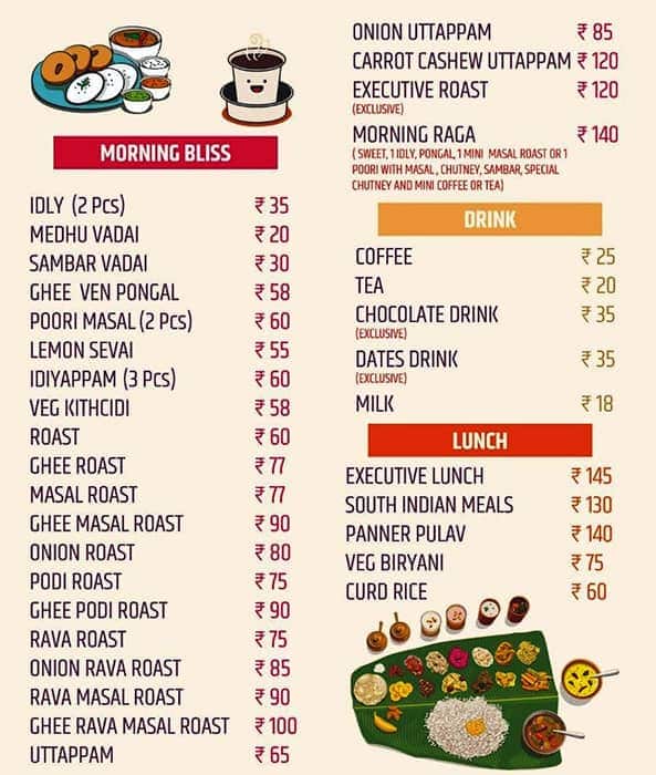 Menu at Sai Lakshmi Resturant, Coimbatore