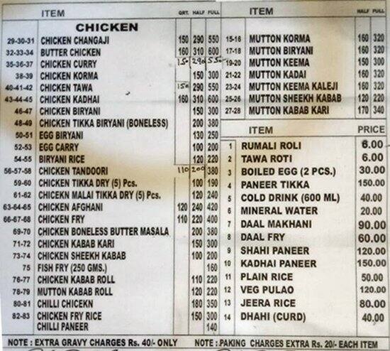 Al-Sameer Menu, Menu for Al-Sameer, Paharganj, New Delhi - Zomato
