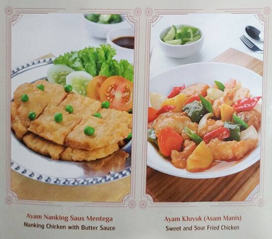 Menu at Restaurant Rendezvous - Kebon Sirih, Jakarta, Jalan Johar No.2B-C