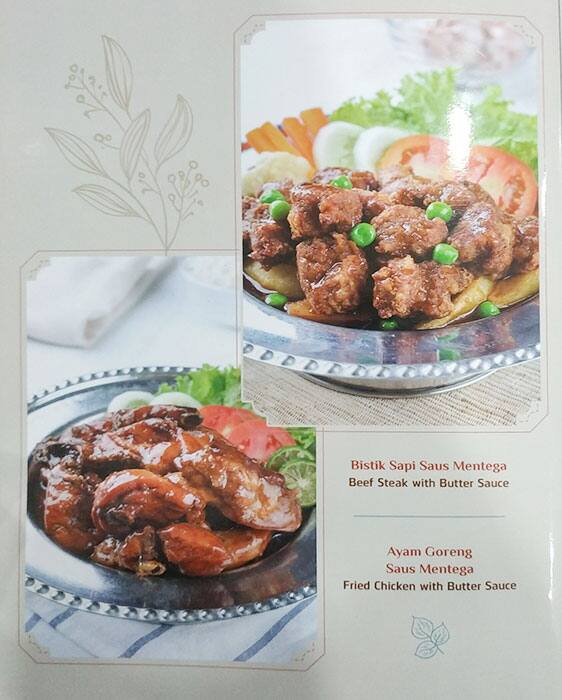 Menu at Restaurant Rendezvous - Kebon Sirih, Jakarta, Jalan Johar No.2B-C