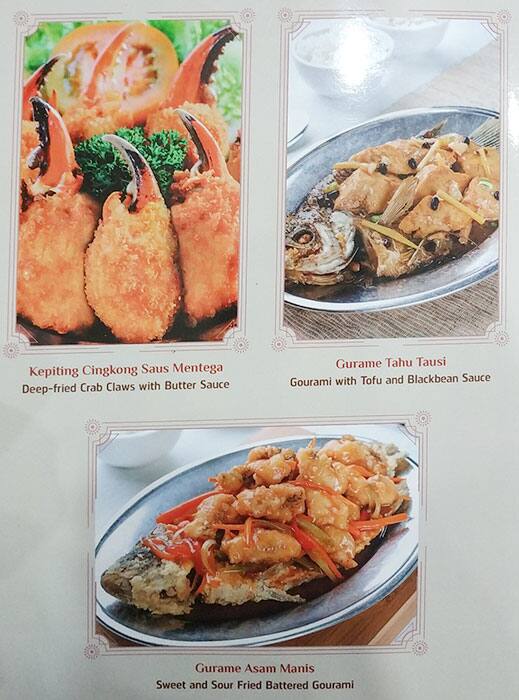 Menu at Restaurant Rendezvous - Kebon Sirih, Jakarta, Jalan Johar No.2B-C