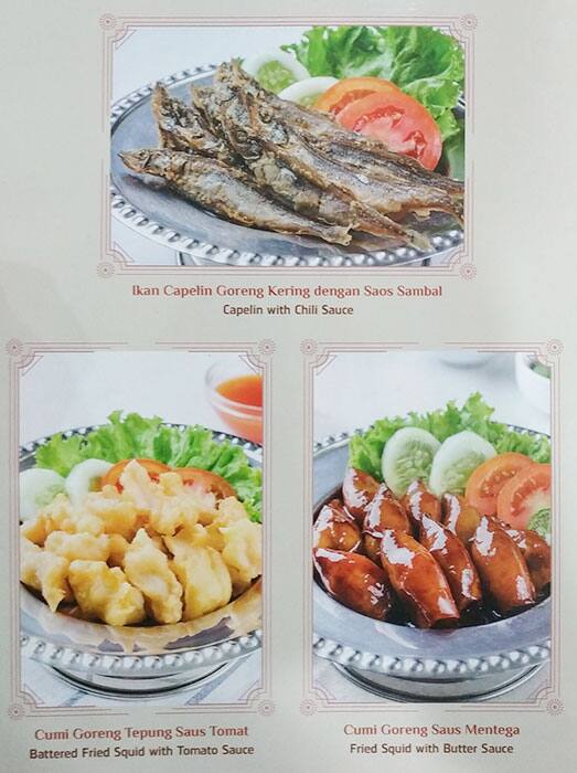 Menu at Restaurant Rendezvous - Kebon Sirih, Jakarta, Jalan Johar No.2B-C