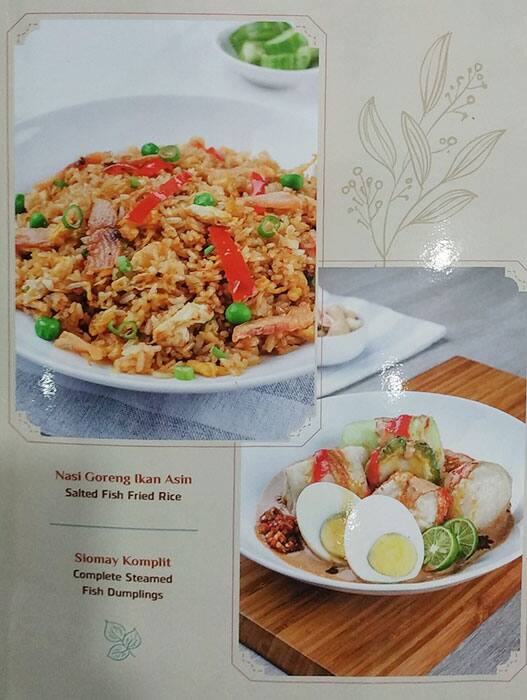Menu at Restaurant Rendezvous - Kebon Sirih, Jakarta, Jalan Johar No.2B-C