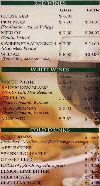 Menu at Double Bay Schnitzel House restaurant, Double Bay, 372 New ...