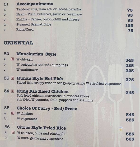 Menu at Citrus Cafe - Lemon Tree, Gurugram
