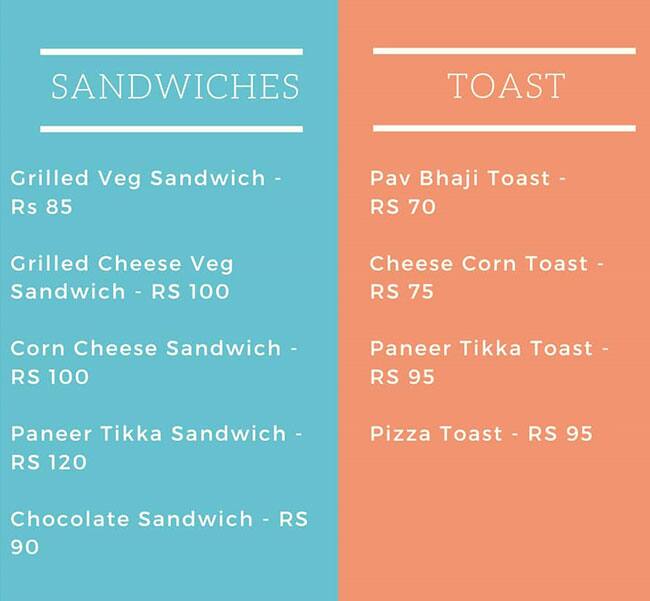Menu of Spice Arena, Rani Gunj, Secunderabad