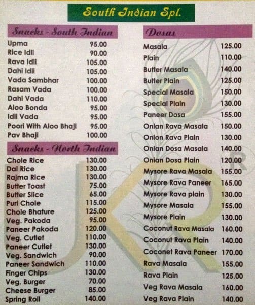 Udupi Krishna Menu, Menu for Udupi Krishna, Ambedkar Road, Ghaziabad ...