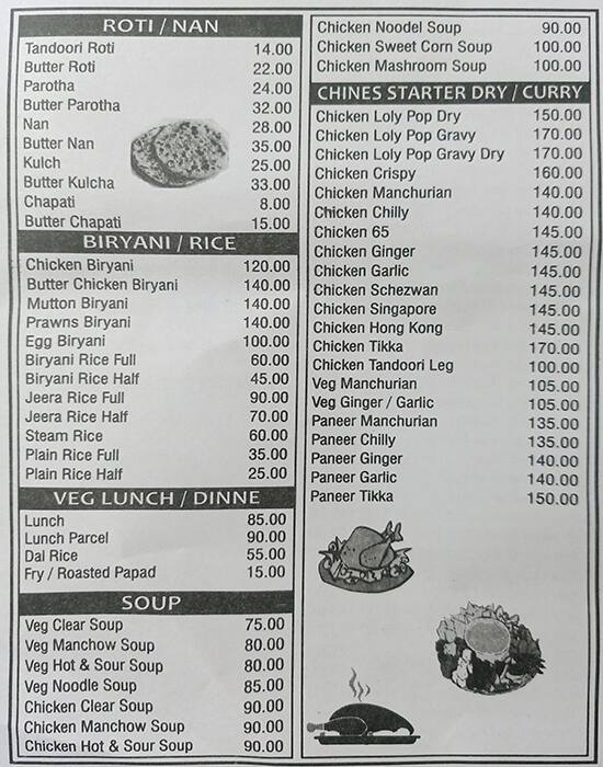 Menu at Mumbai Lunch Home, Mumbai, 392
