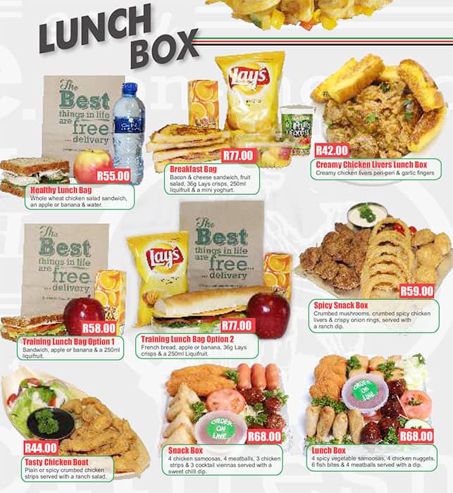 Menu at Sandwich Baron Southdale, Johannesburg South, Cnr Alamein Rd ...