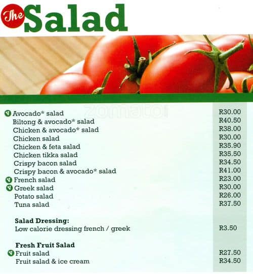 Speisekarte von Sandwich Baron, Johannesburg, Market Street