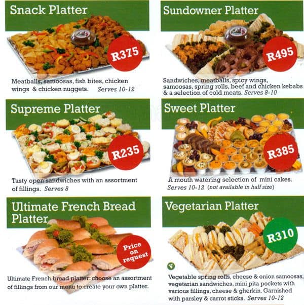 Speisekarte von Sandwich Baron, Johannesburg, Market Street