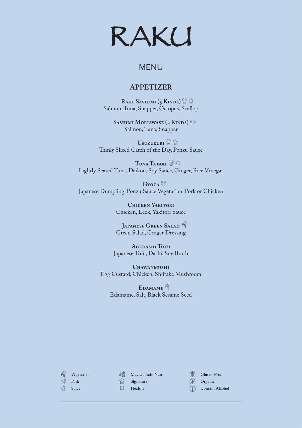 Raku - The Ritz-Carlton Bali Menu - Zomato Indonesia