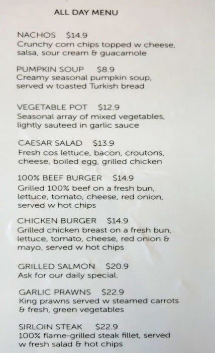 Menu at Lawnton Coffee Shop cafe, Lawnton