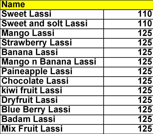 Menu of Lassi Forever@BLR, Koramangala 6th Block, Bangalore