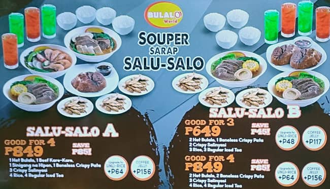 Carta del restaurante Bulalo World - Gateway Mall, Ciudad Quezon ...