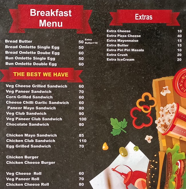 Menu of Chai Chaska Cafe, Pimple Saudagar, Pune