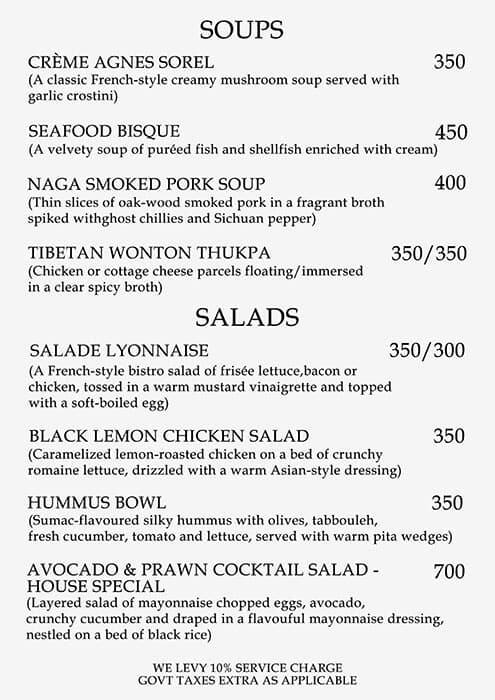 Menu of Grey Cravings, Chembur, Mumbai