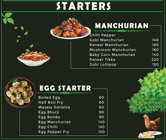 Menu of Spicy Corner, KR Puram, Bangalore