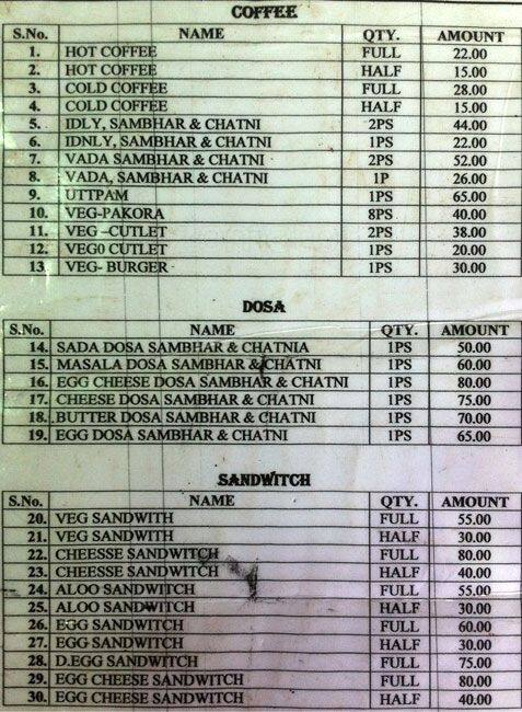New South Indian Cafe Menu, Menu for New South Indian Cafe, Civil Lines ...