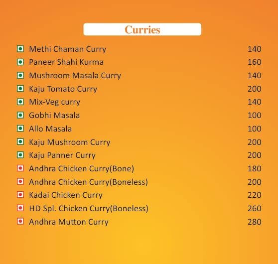 Menu at Andra Biryani Delivery, Noida