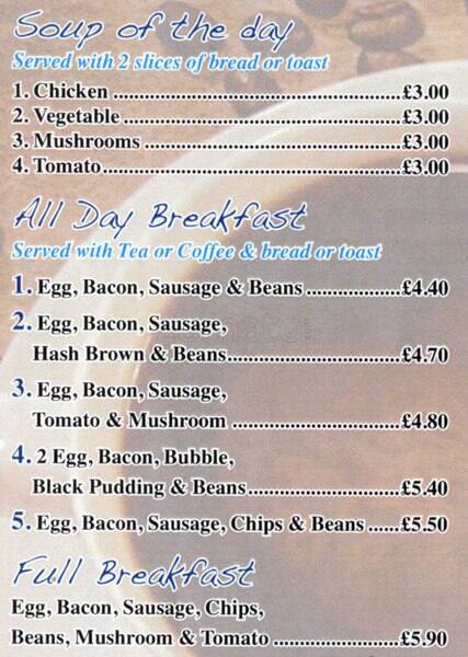 Menu At Blue Zone Cafe London 145 Deans Lane menu-at-blue-zone-cafe-london-145-deans-lane