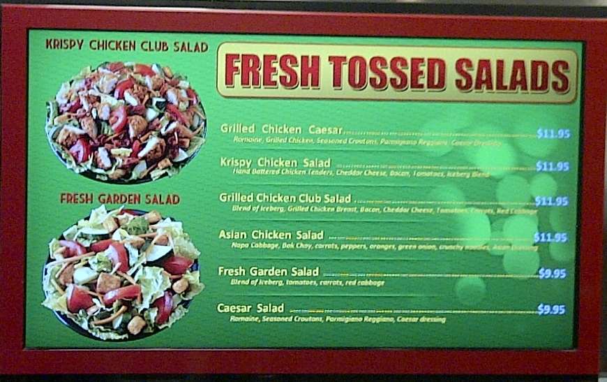 Menu at Nathan's Famous fast food, Las Vegas, 3355 Las Vegas Blvd S