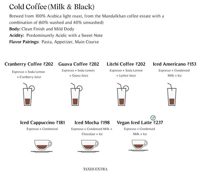 Menu at Roastery Coffee House Jaipur, Jaipur