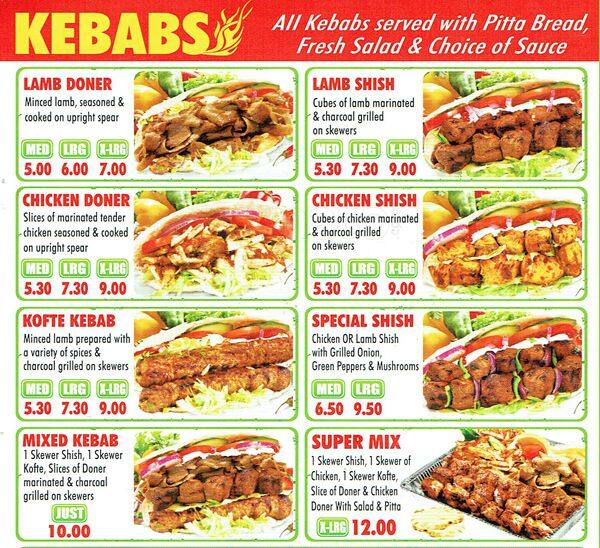 Menu at New Crystal fast food, Dartford
