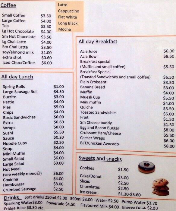 Menu at Canteen By Lexis cafe, Scarborough