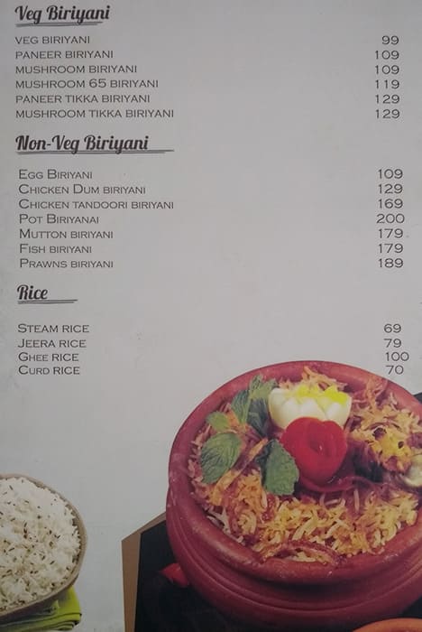 Menu at Heaven's Kitchen, Chennai, Petrol Pump