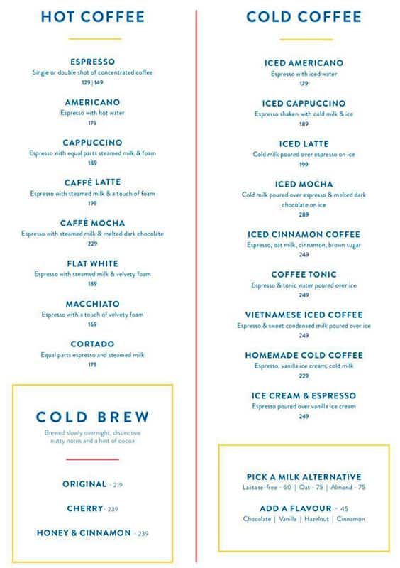 Menu of Jamie Oliver Kitchen Cafe, C Scheme, Jaipur