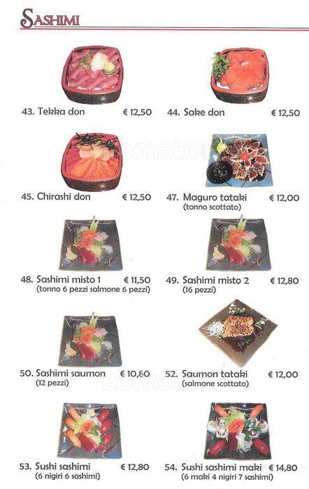Menu da MIsushi Restaurant, Milano