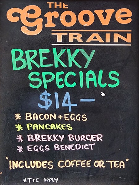 Menu at The Groove Train Cranbourne pizzeria, Cranbourne, Shop 120 ...