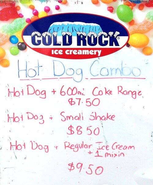 Menu at Cold Rock Ice Creamery restaurant, Norwood, 228 The Parade
