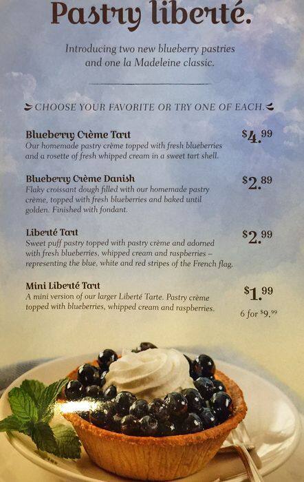 Menu at la Madeleine cafe, Atlanta, Perimeter Center W Ste 330