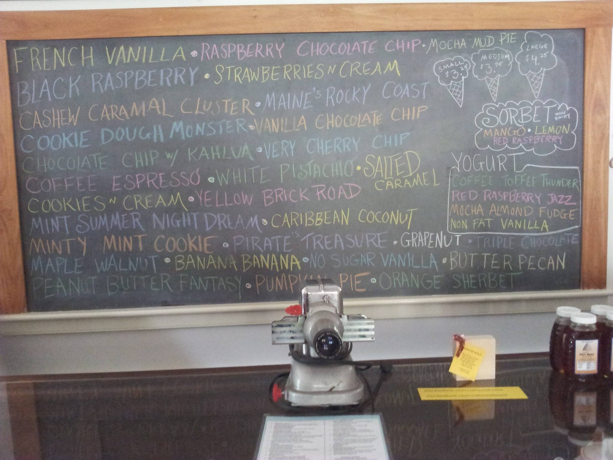 School House Ice Cream Menu Menu For School House Ice Cream Lebanon Portland Urbanspoonzomato